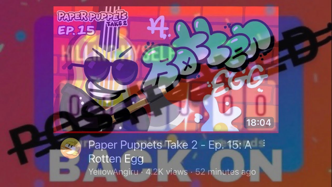 「READ DESCRIPTION」REACTING TO PAPER PUPPETS TAKE 2 EPISODE 15 【YELLOW ...