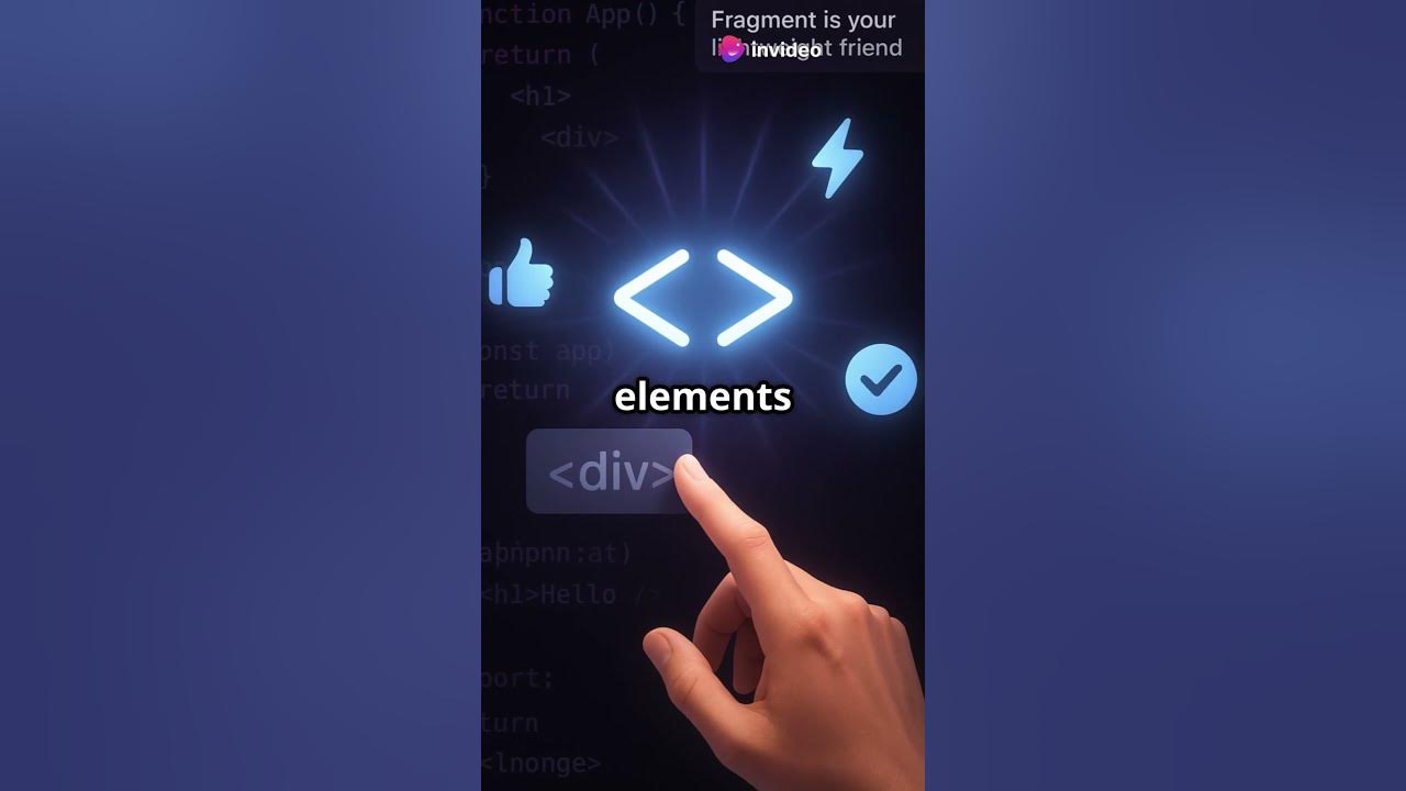 React Fragments Explained in 50 Seconds! No More Useless divs #shorts # ...