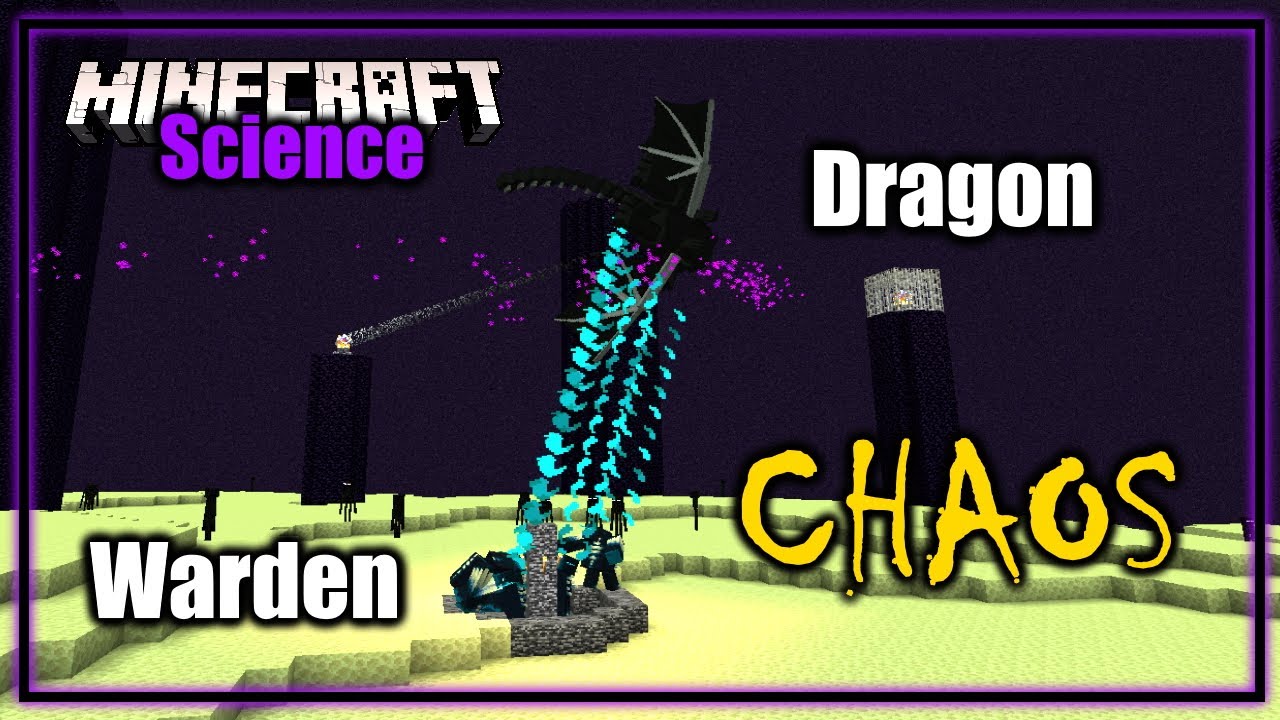 Warden vs Ender Dragon! Absolute Chaos! | Minecraft Science - YouTube