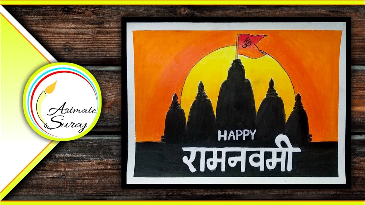 How to draw Ram navami drawing|Ram navami drawing|Happy Ram navami ...