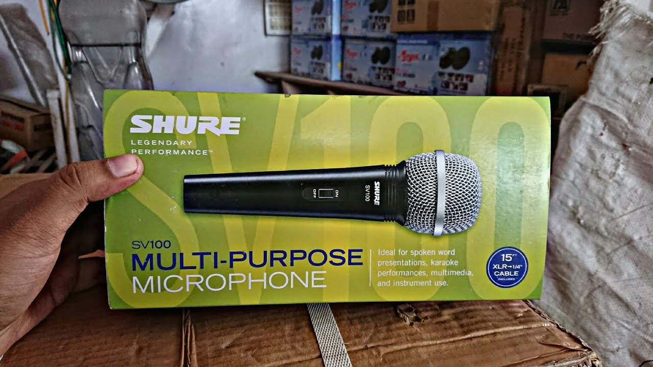 SHURE SV 100 MIC UNBOXING & REVIEW - YouTube