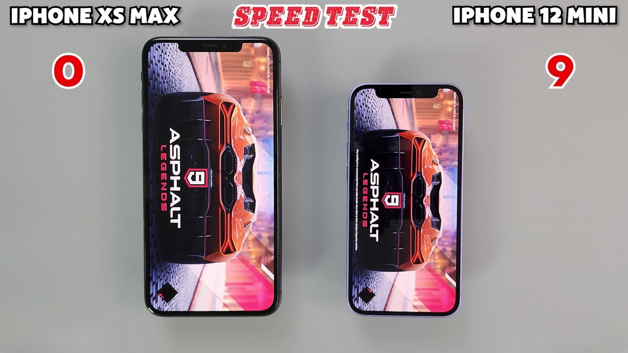 iPhone XS Max vs iPhone 12 Mini | Speedtest & Camera Comparison - YouTube