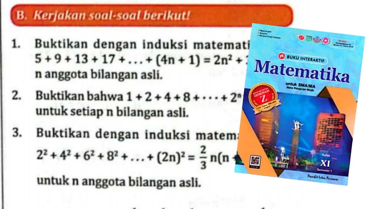 Buktikan Dengan Induksi Matematika Dari 2 2 4 2 6 2 8 2