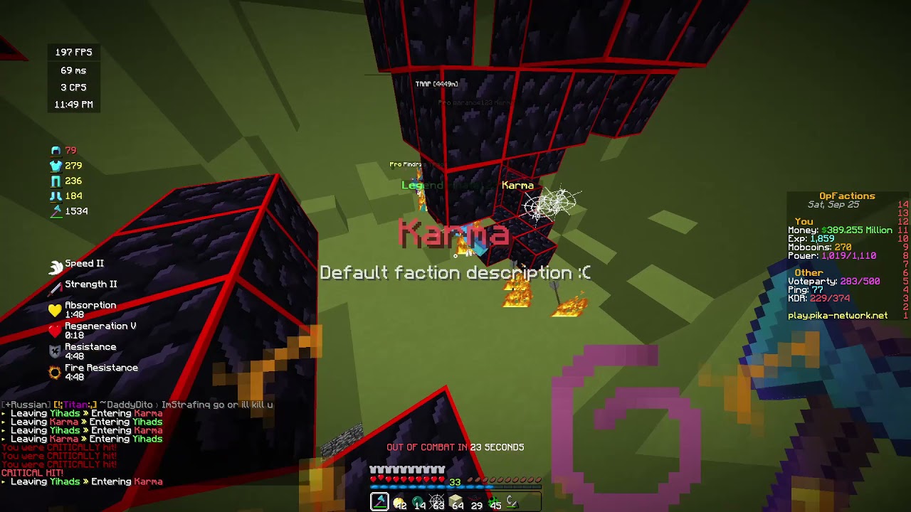 Pika-Network - Op Faction - "mihata123'' - USING AUTO CLICKER WHILE ...