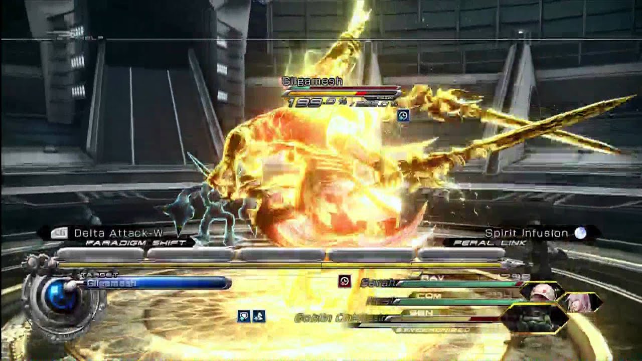 Final Fantasy 13-2 Gilgamesh Battle Round 2 Part 2 - YouTube