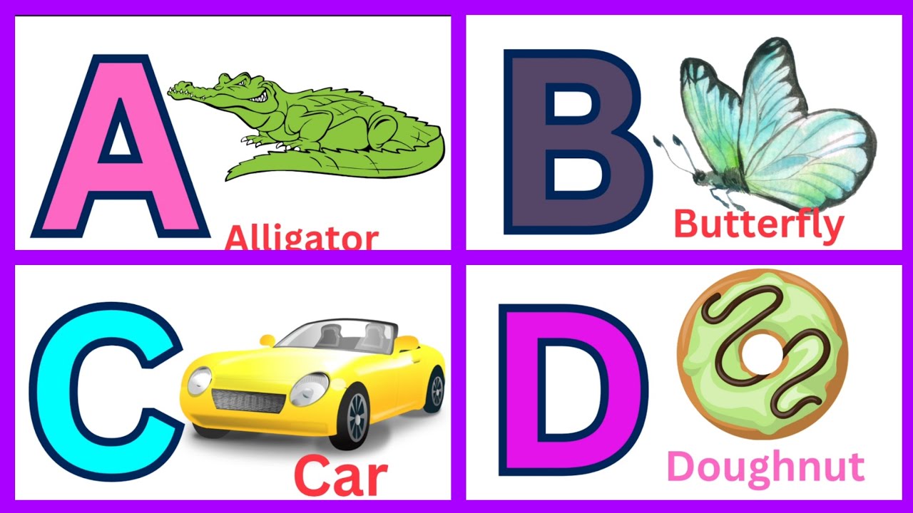 English alphabets/ Learn English alphabet with pictures #phonicsong # ...