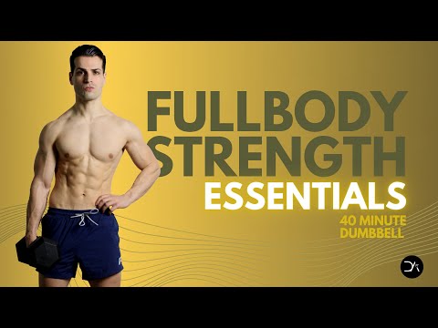 40 Minute Full Body STRENGTH Dumbbell Workout - YouTube