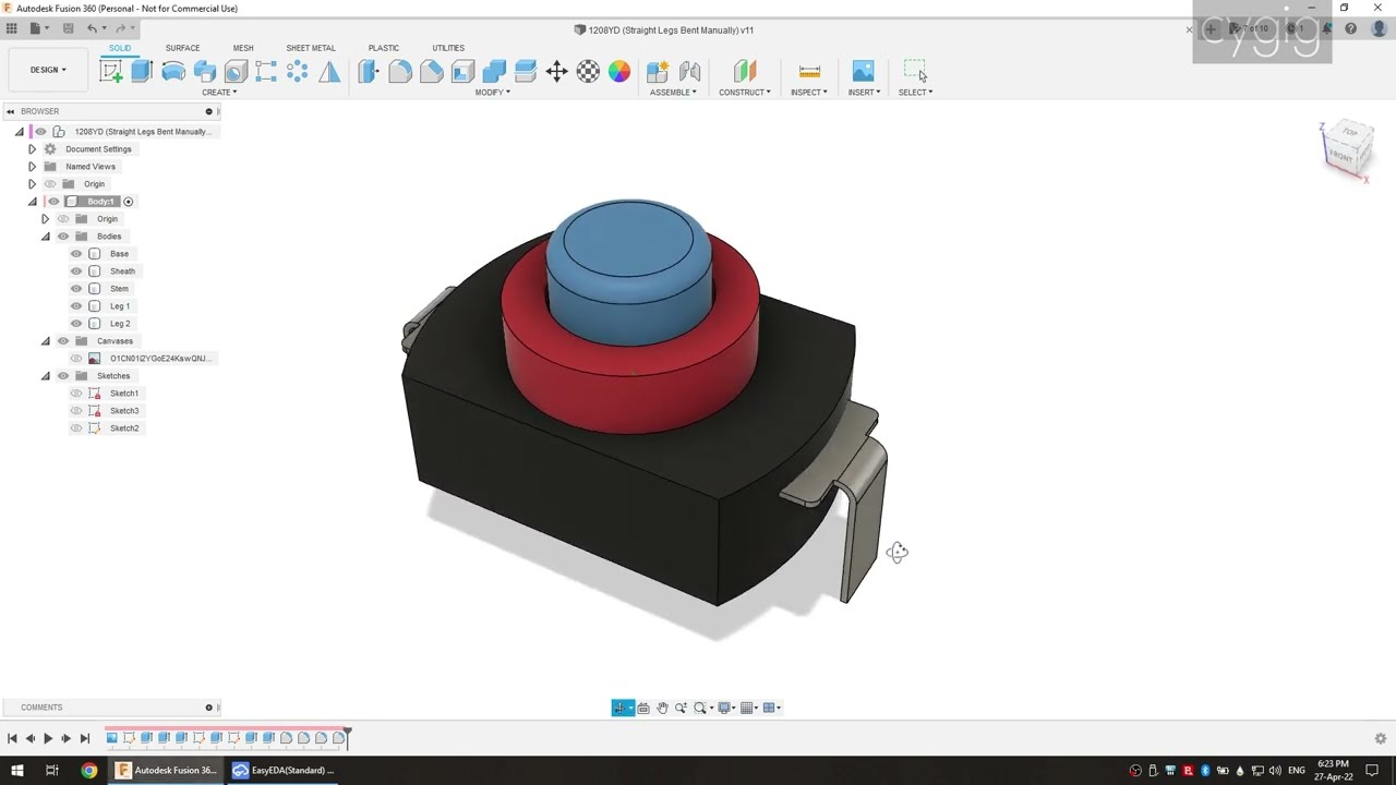 Coloured 3D models from Fusion 360 to EasyEDA - YouTube