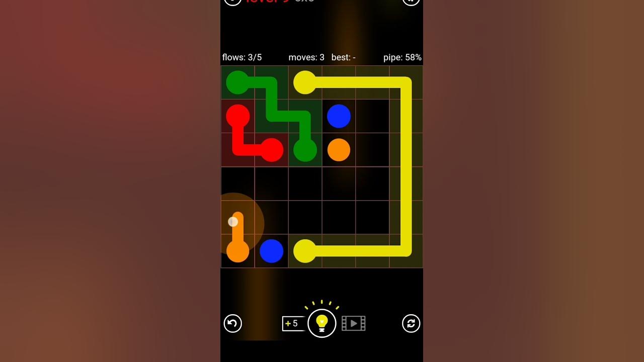 Flow Free (6/6) Level 9. - YouTube