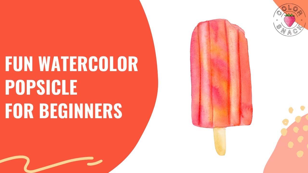 Easy Watercolor Popsicle Tutorial for Beginners - YouTube