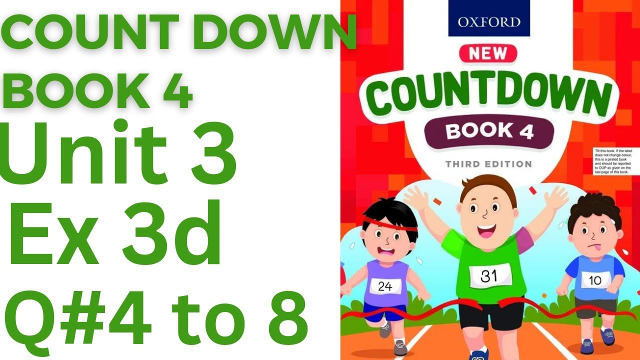 oxford countdown book class 4 Unit 3 Ex 3d || class 4 Unit 3 Ex 3d Q# 4 ...