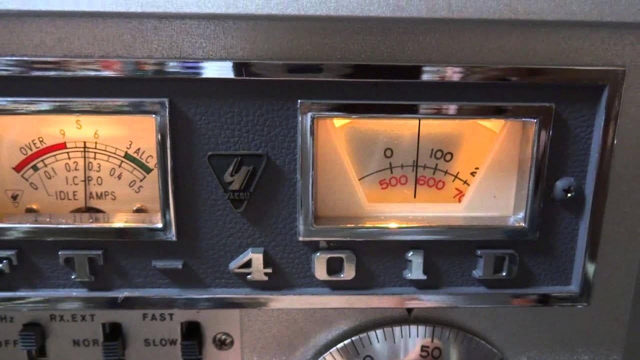 YAESU FT－401D reception at 40m - YouTube