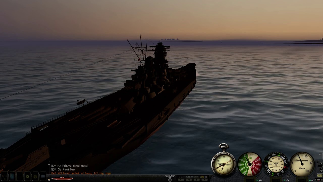 IJN Yamato Firing Her Beehive Shells At Aircraft | Silent Hunter 3 ...