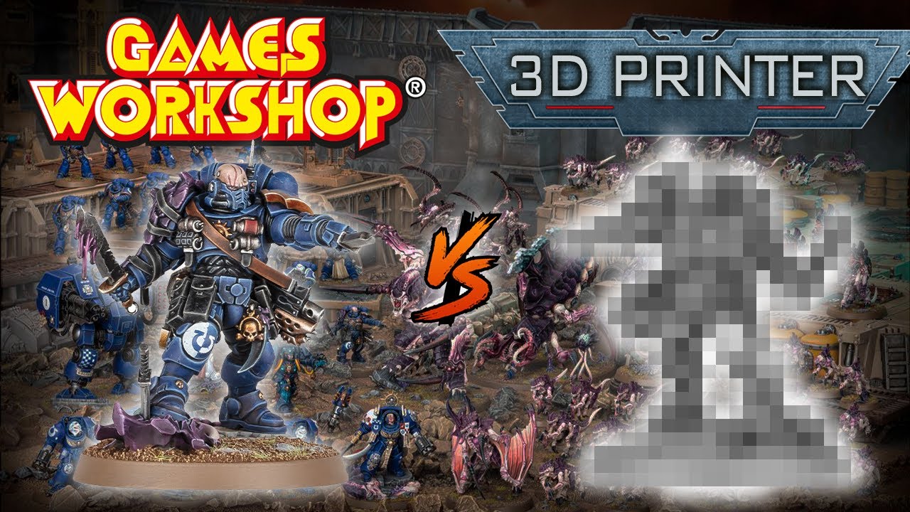 Lieutenant w/ Combi-Wep Warhammer 40k 3D Printed Model Spotlight - YouTube