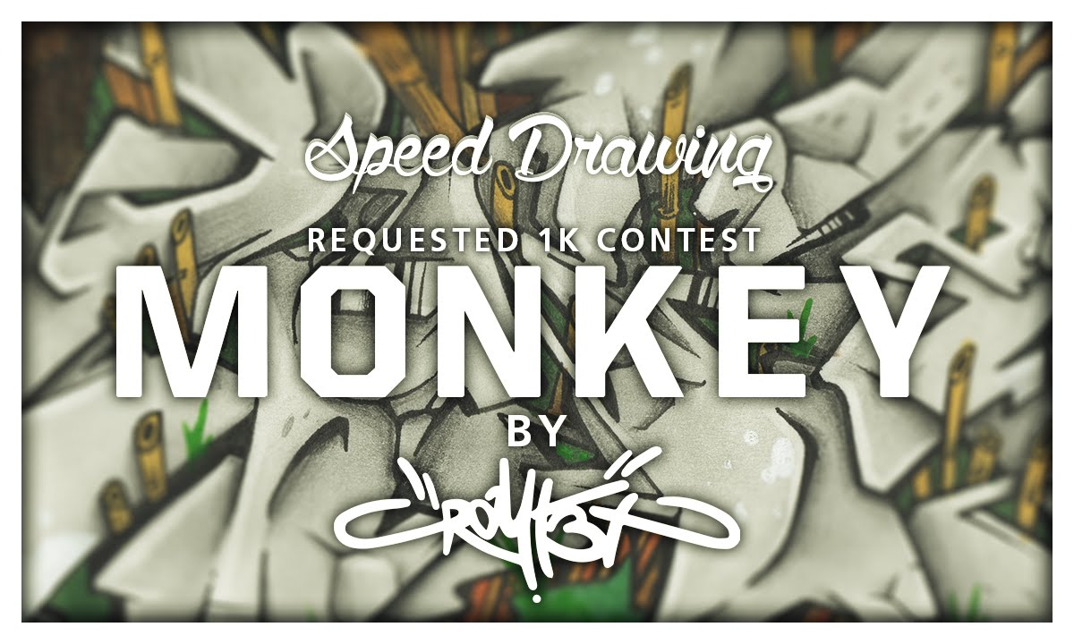 [speed drawing] "Monkey" wildstyle - 1080p - YouTube