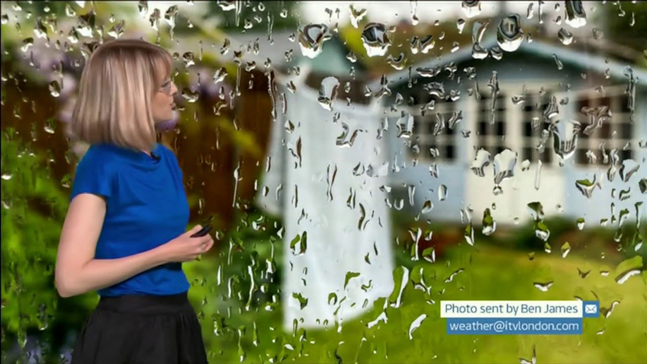 April weather picture with Sally (wet weather) (UK) - ITV London ...