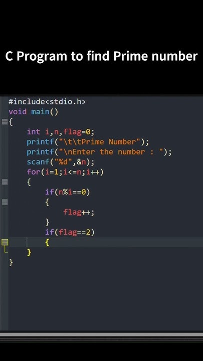 C Program To Find The Prime Number Programming Coding Trending Python Cprogramming Code 