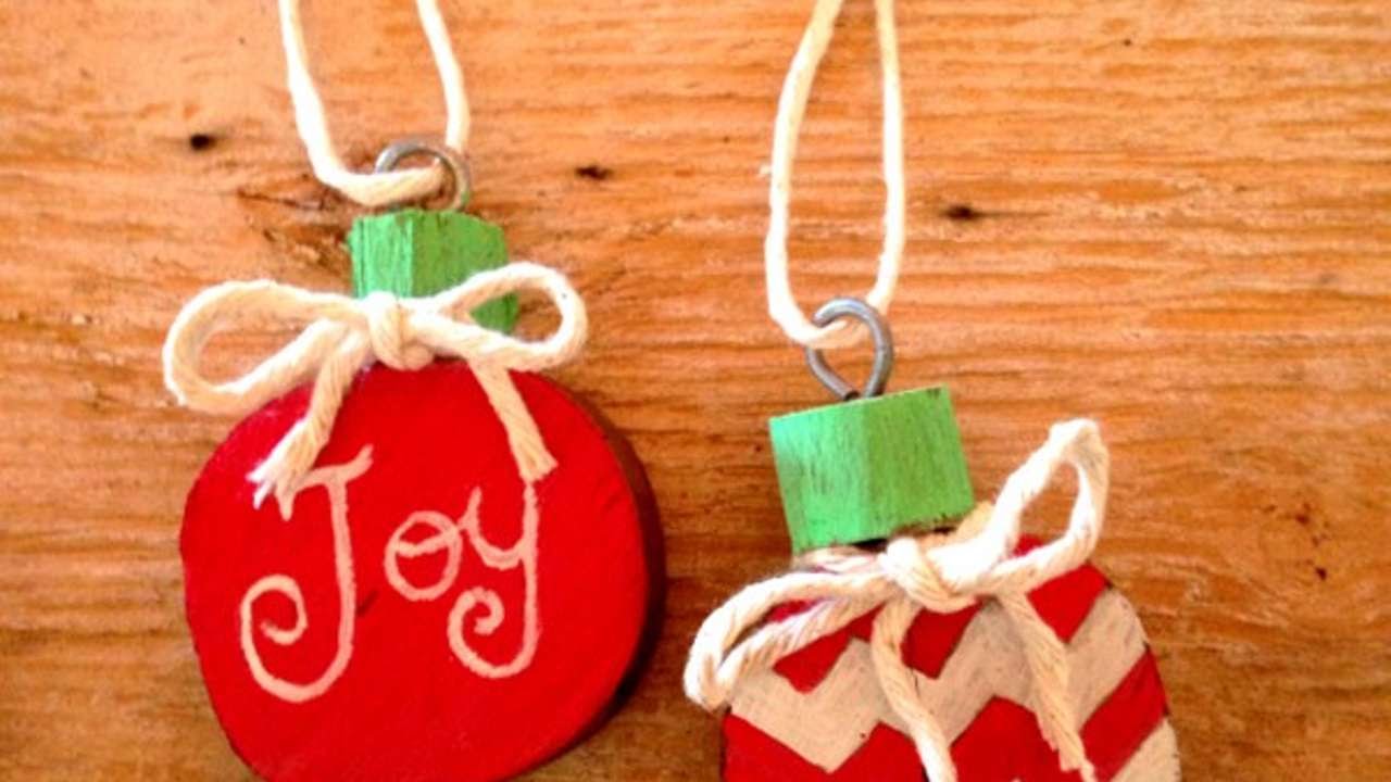 How To DIY Lovely Wooden Christmas Baubles - DIY Crafts Tutorial ...