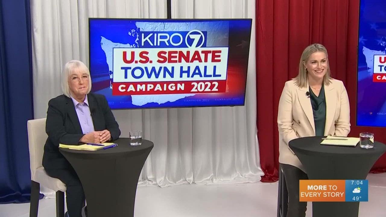 Sen Patty Murray Challenger Tiffany Smiley Meet For U S Senate Town