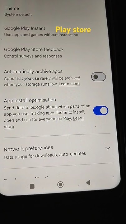 Play Store options|| Automatically archive apps ?? #shorts #ytshorts - YouTube