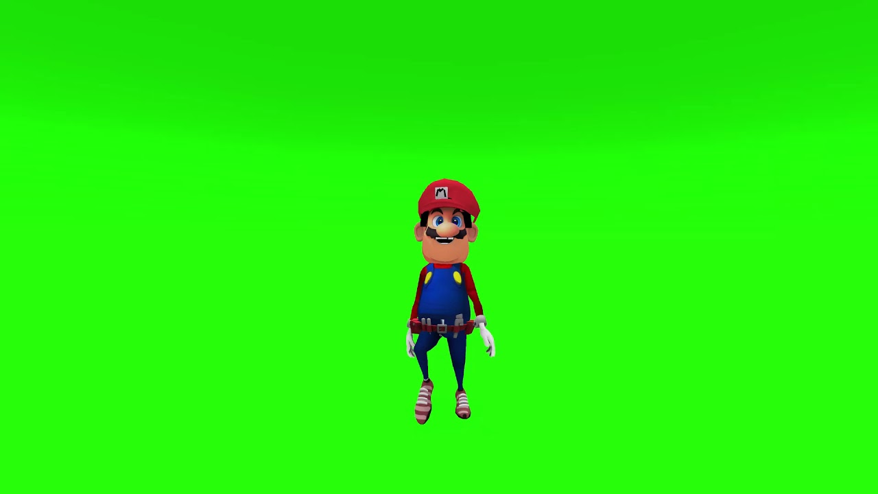 Green Screen Clips - Mario walking to camera 1 - YouTube