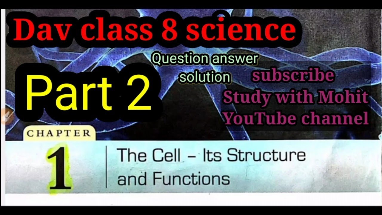 class 8 science ch 1 DAV Part 2 questions answers full solution - YouTube