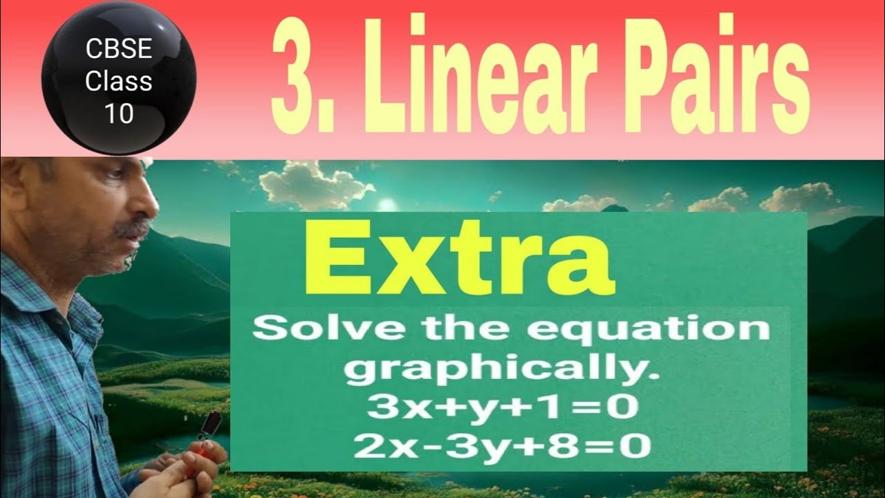 Solve The Following Of Equation Graphically 3x y 1 0 2x 3y 8 0 YouTube