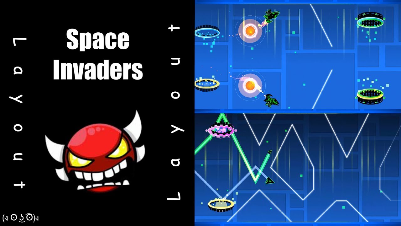 [Full layout] Space Invaders I Geometry Dash 2.11 - YouTube