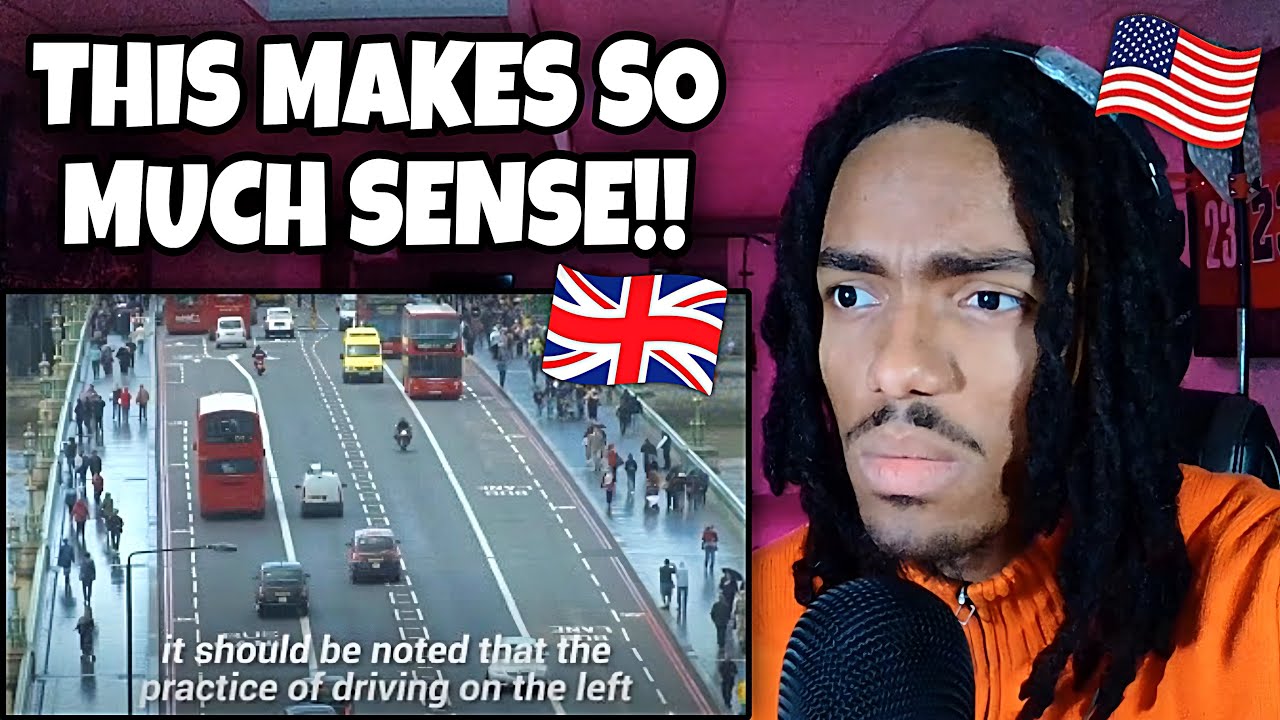 AMERICAN REACTS To Why Do The British Drive on The Left? - YouTube
