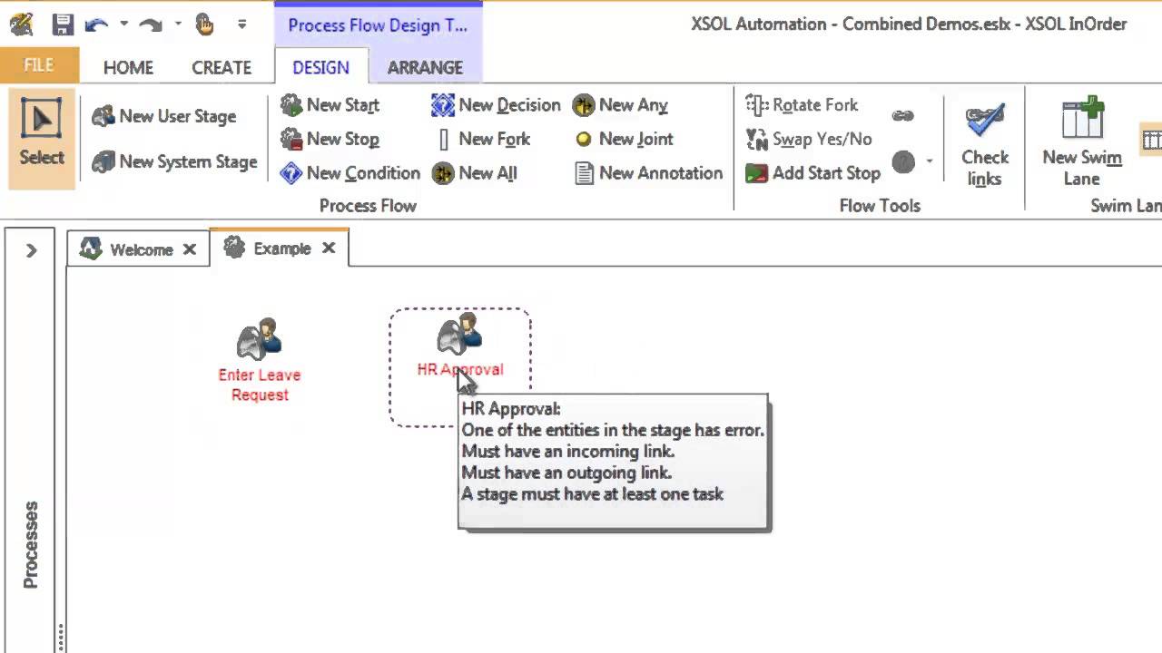 XSOL InOrder 5 Flow Design Pt1: Adding, Selecting & Resizing Nodes ...