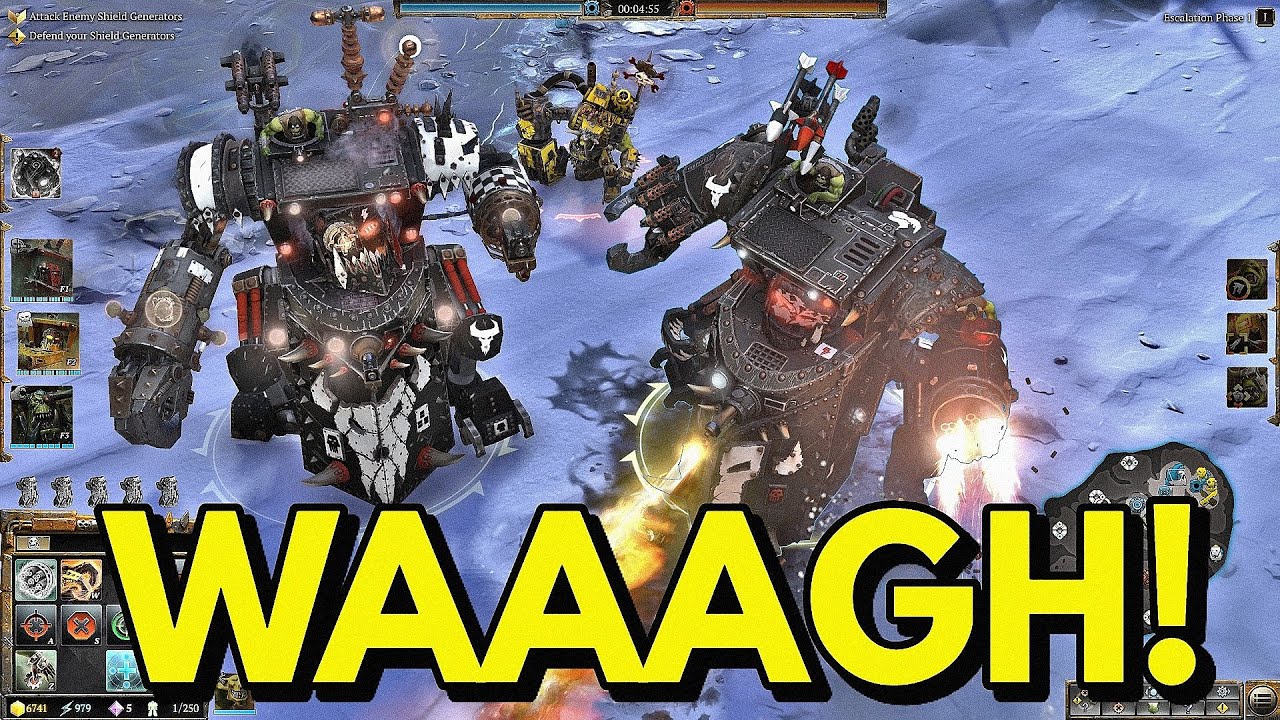 "ORKS WAAAGH BRING DESTRUCTION! Eldar VS Orks in WARHAMMER 40K DAWN OF ...