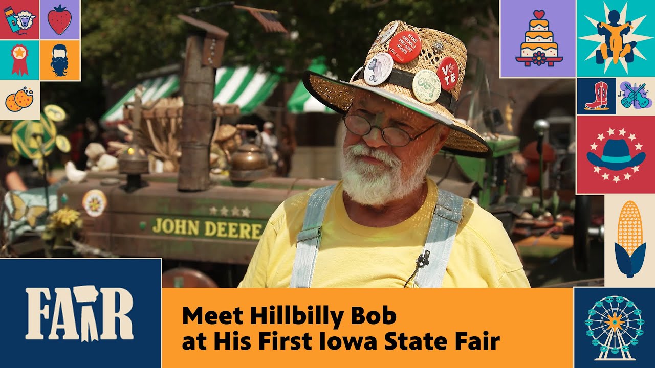 Meet Hillbilly Bob at His First Iowa State Fair – Fair 2025 - YouTube
