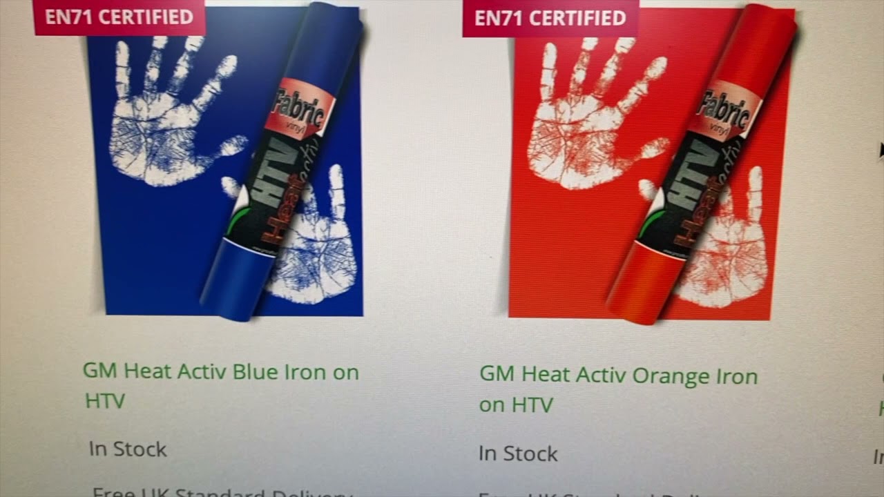 GM Crafts Heat Active HTV Colour changing heat reactive vinyl see what ...