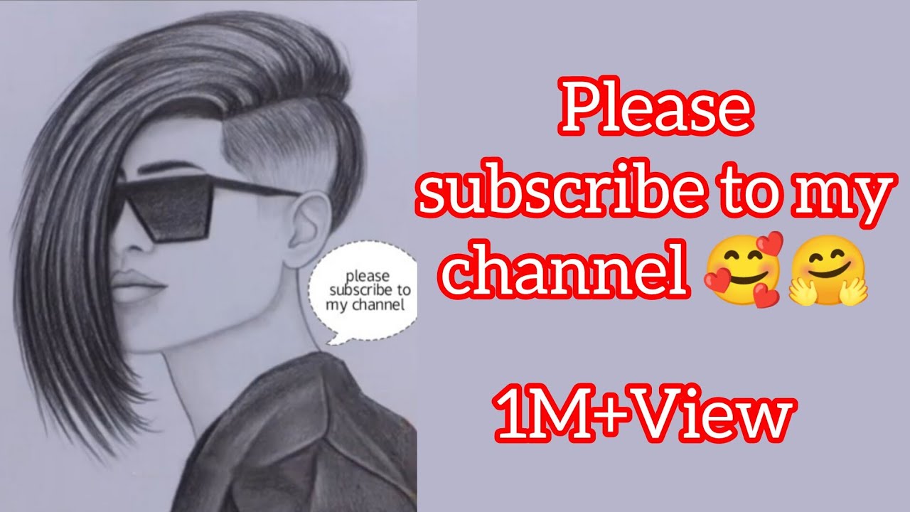 how to draw a boy with long hair sketch | A boy sketch Drawing ...