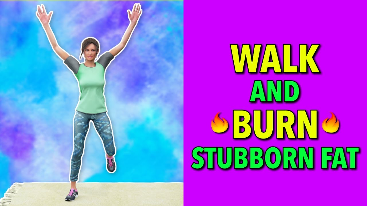 Walk and Burn Stubborn Fat - 2500 Steps at Home - YouTube