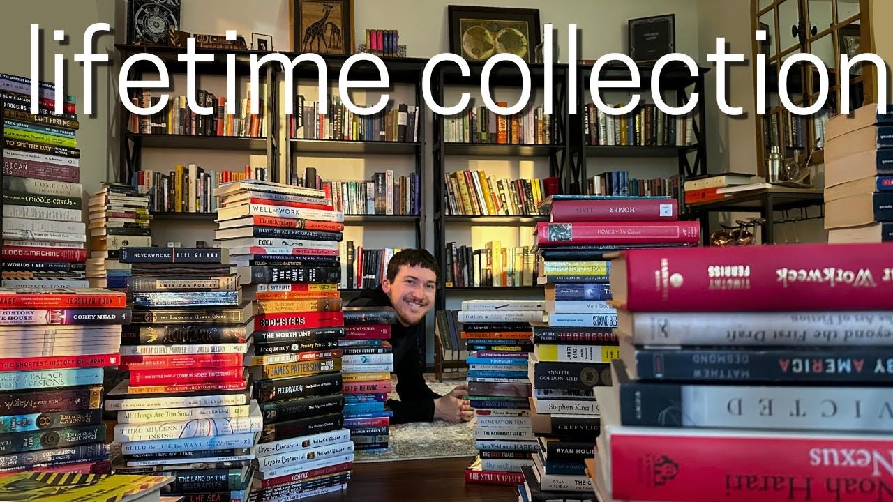 EVERY book I own from a lifetime of collecting books - YouTube
