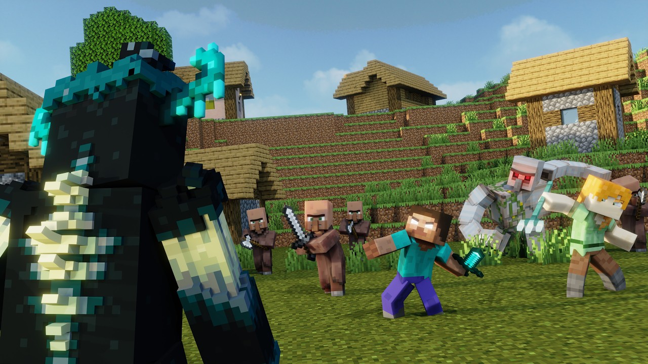 Warden VS Villagers Attack! - Alex And Steve Life (Minecraft Animation ...