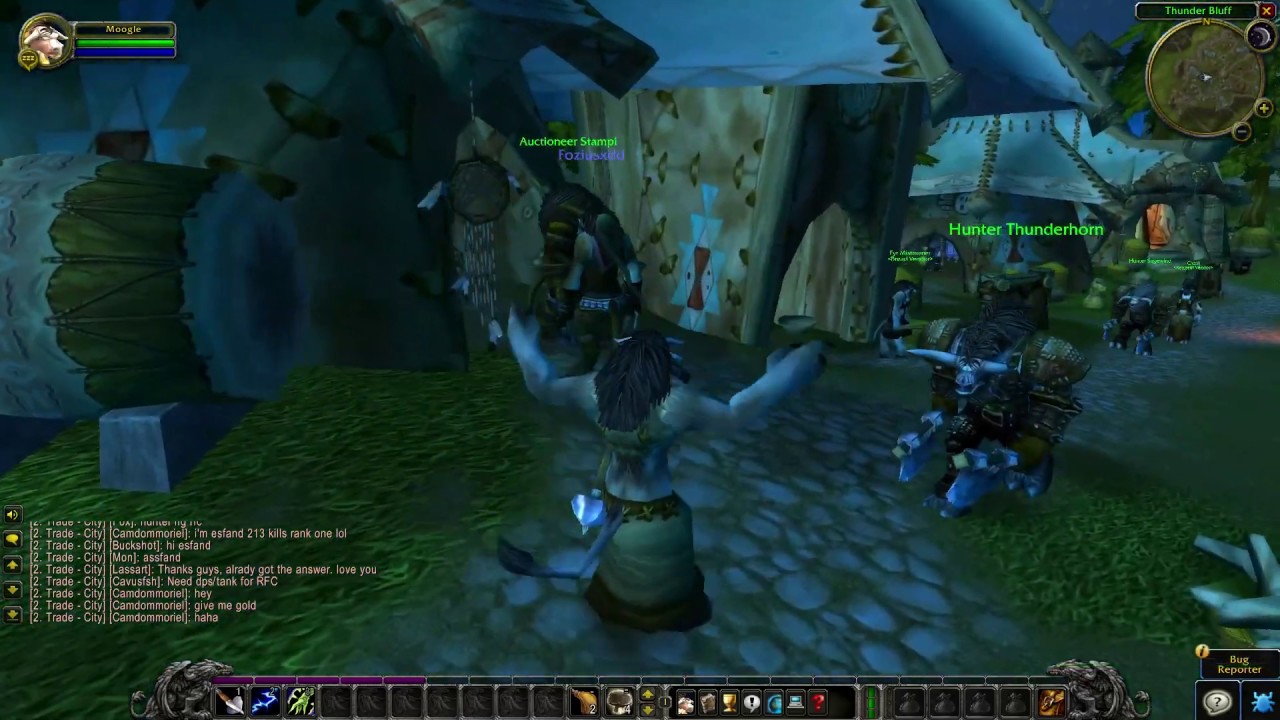 Thunder Bluff Auction House Location Wow Classic Youtube 9840