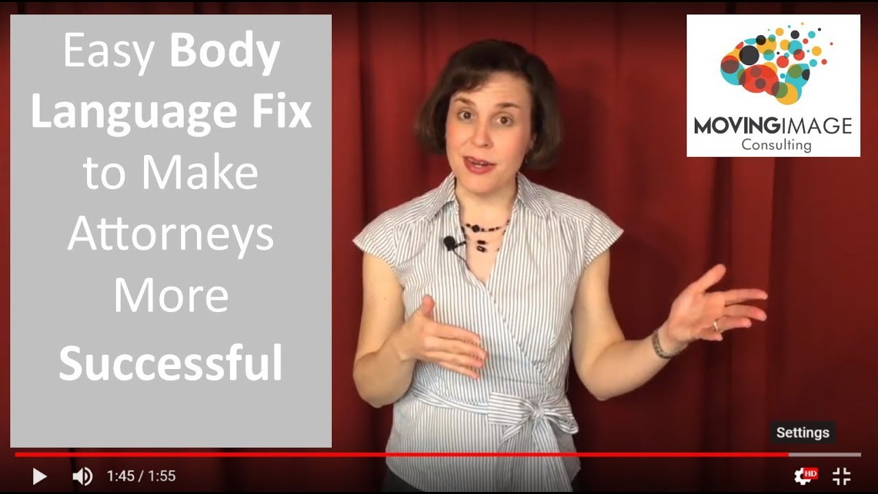 Easy Body Language Fix to Make Attorneys More Successful - YouTube