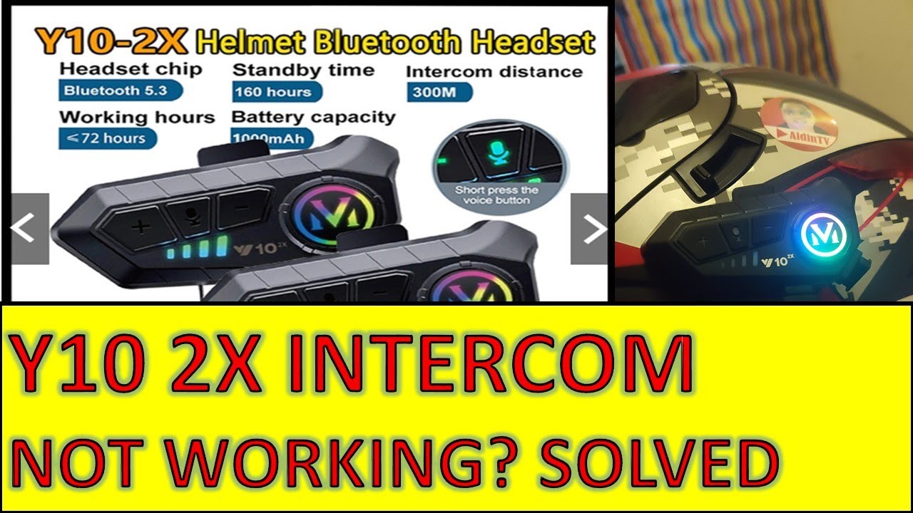 Y10 2X INTERCOM NOT WORKING? SOLVED - YouTube