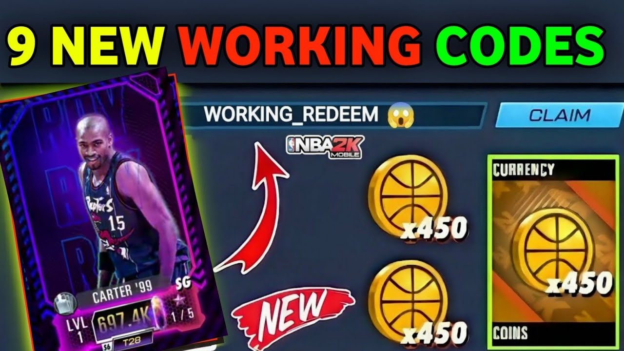 UPD⚡NBA 2K MOBILE CODES AUGUST 2024 - NBA 2K MOBILE REDEEM CODES 2024 ...