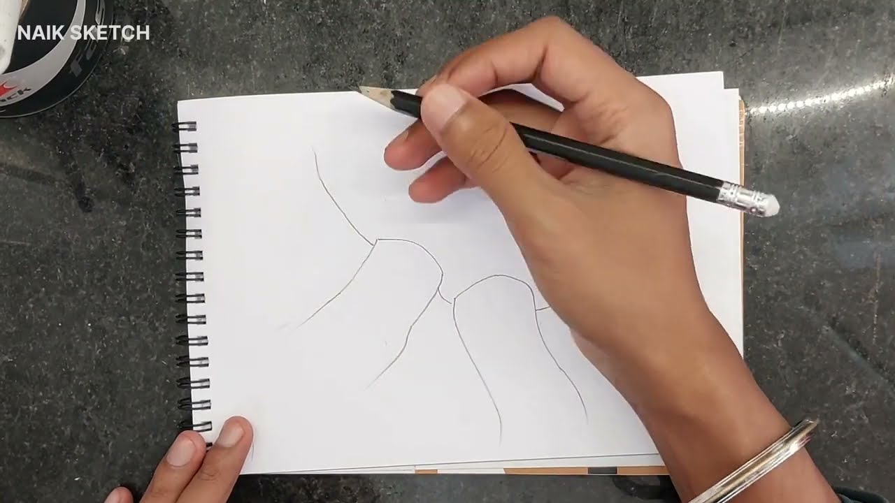 Two in one / pencil drawing technique/female figure drawing/drawing ...