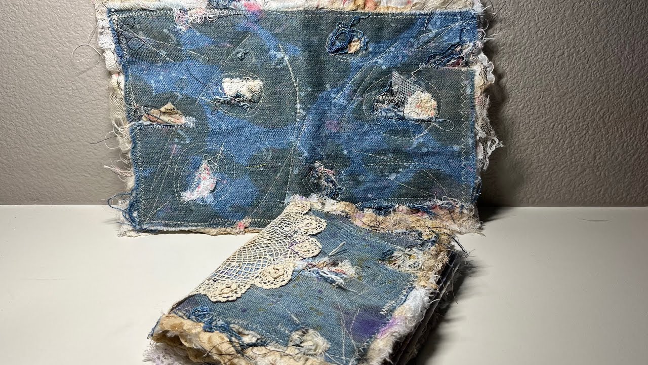 Grungy Denim Journal Cover Part #1 - YouTube