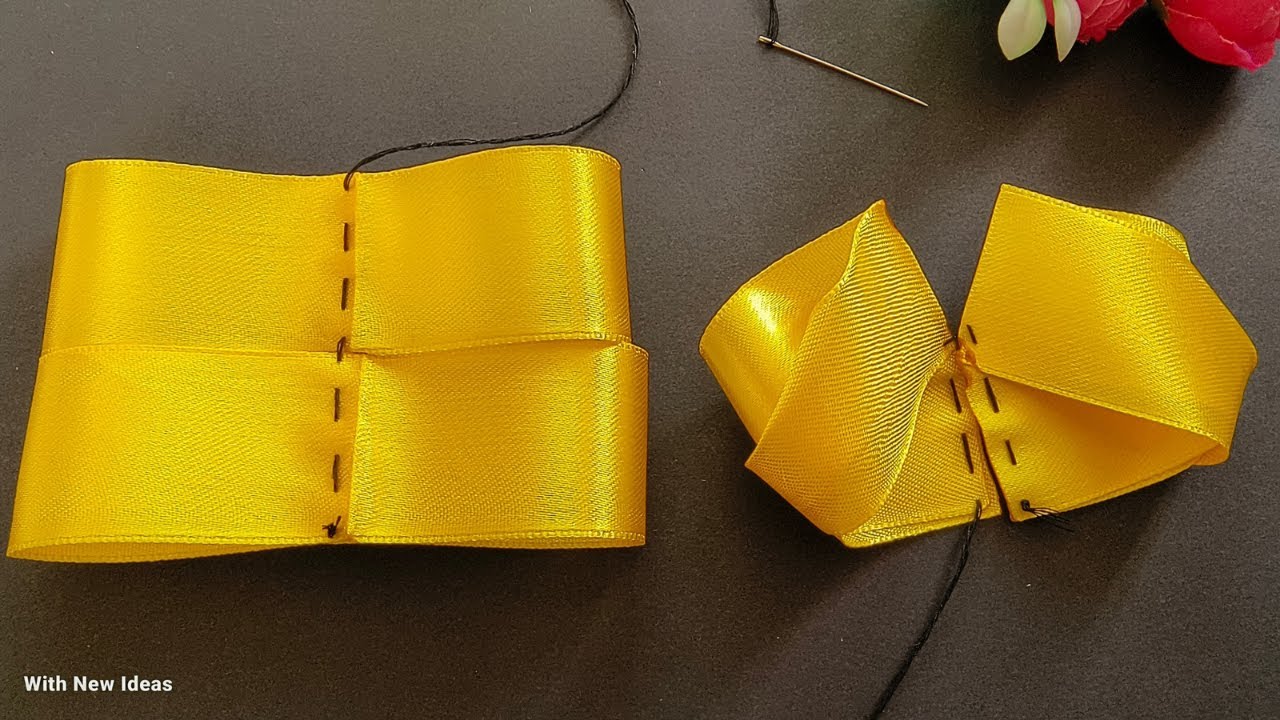 DIY Amazing Ribbon Art Quick And easy 5 minutes Craft - YouTube