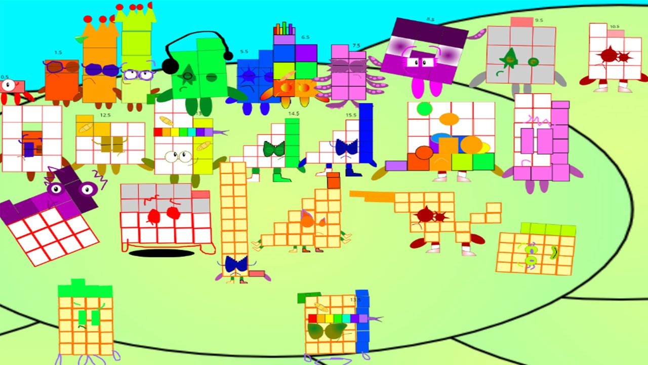 The Fraction Numberblocks Band 1.5-25.5 - YouTube