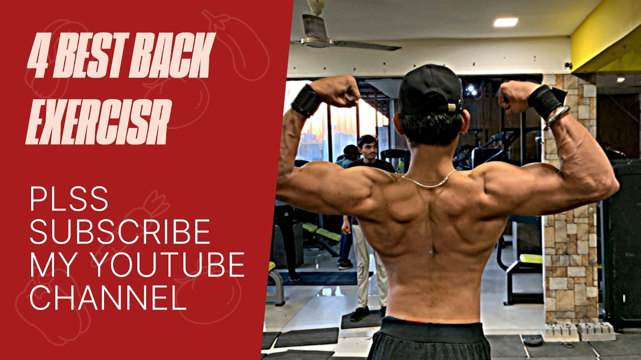 💪4 best exercises for back💪#reels #bodybuilding #fitness #motivation # ...