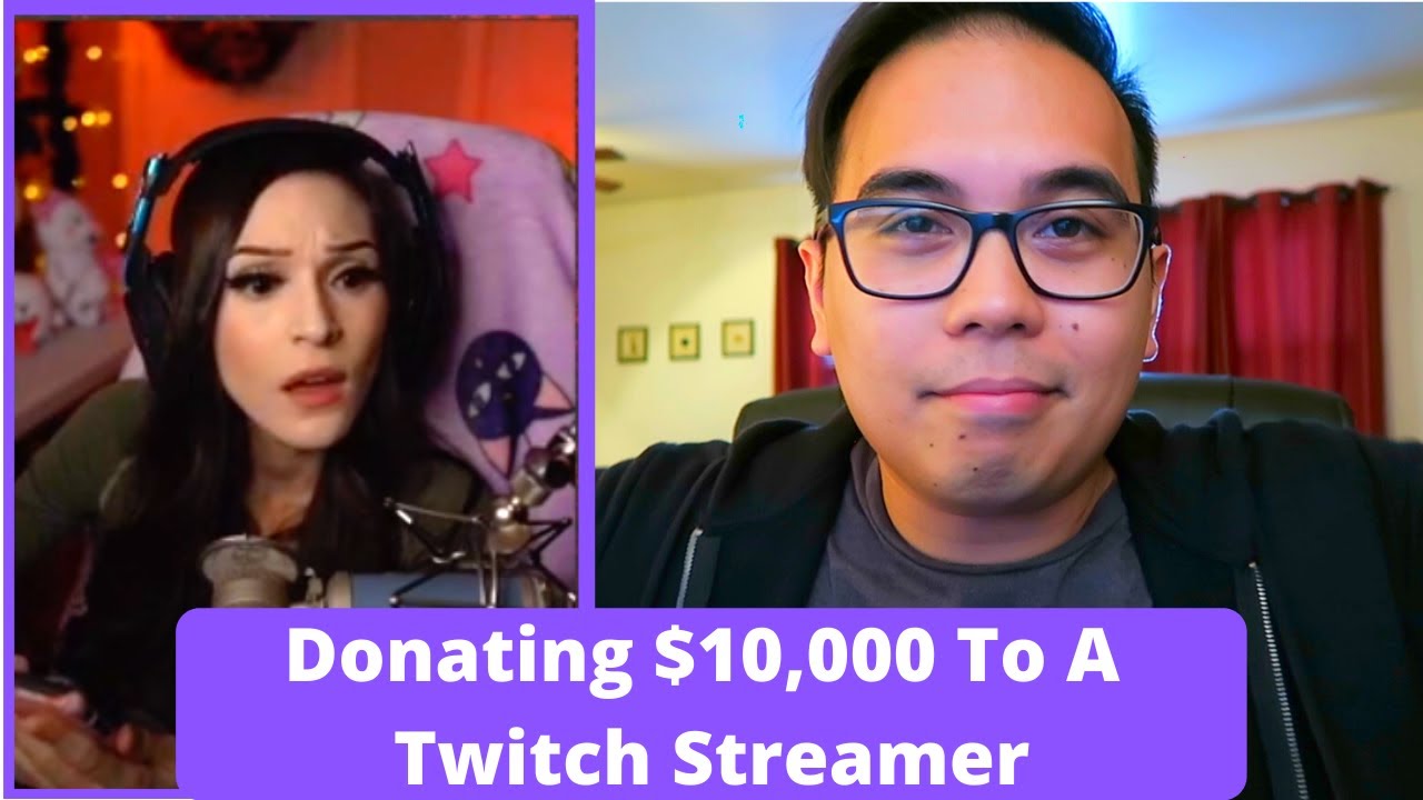 Donating $10,000 To Twitch Streamer - YouTube