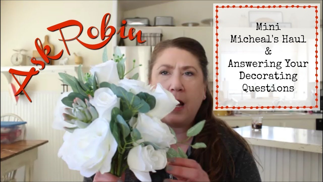 Mini Micheal's Haul & Answering Your Decorating Questions | Ask Robin - YouTube
