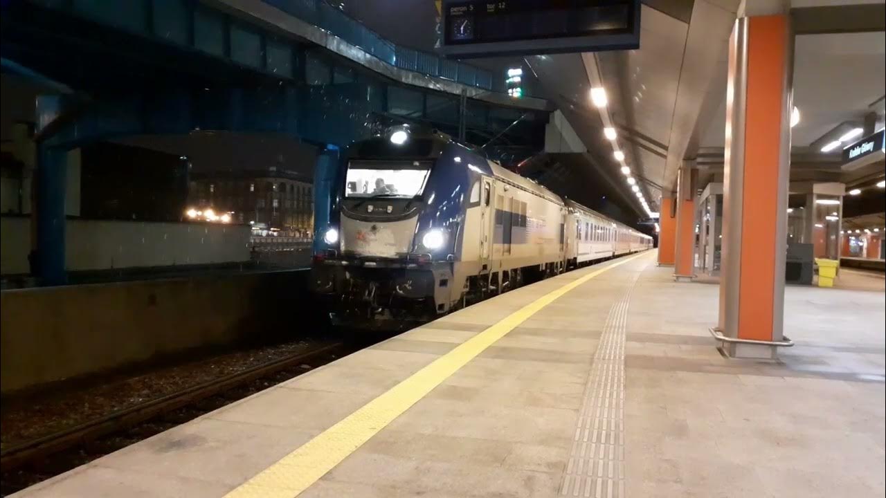 PKP pociąg EIC 3150 Tatry przyjazd odjazd Kraków Główny - YouTube