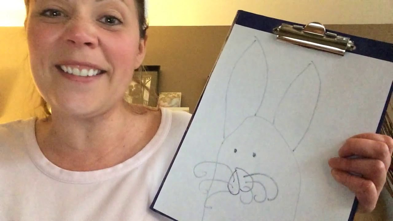 Drawing a bunny with Mrs.Benner - YouTube